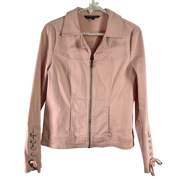 Baccini | Jackets & Coats | Baccini Denim Jacket Womens Long Sleeve ...